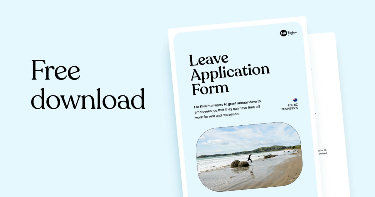 Leave Application Form Template [Free Download] NZ - EQ Consultants