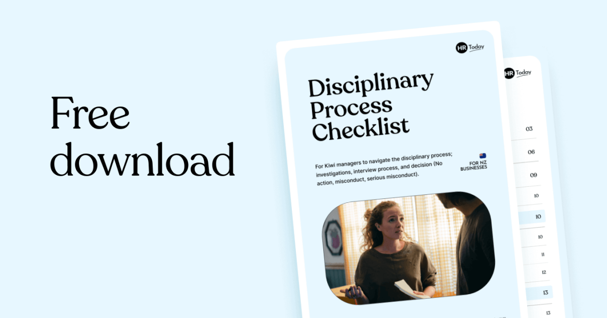Disciplinary Process Checklist [Free Download] NZ - EQ Consultants