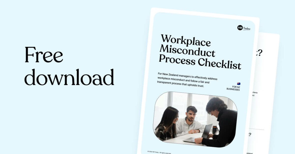 Workplace Misconduct Process Checklist [Free Download] NZ - EQ Consultants